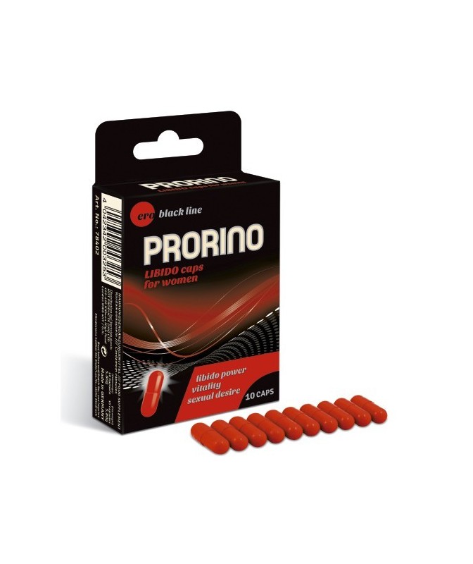 Cápsulas Estimulantes Prorino Libido Caps para Mulher 10 Cápsulas